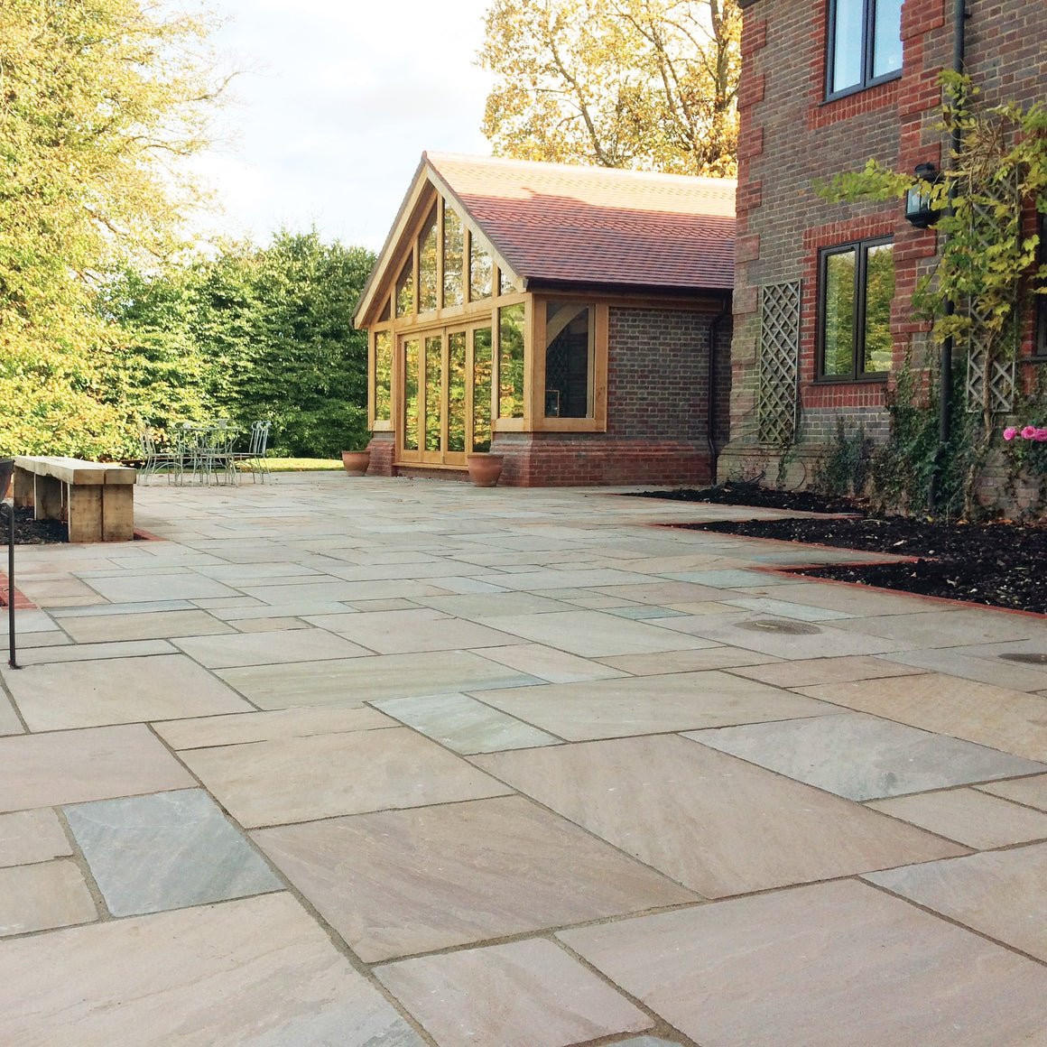 Fernlea Raj Green Sandstone Paving (Weathered) – Stone Zone ...